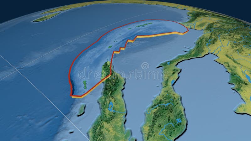 Burma Plate Extruded - Topographic Stock Illustration - Illustration of ...