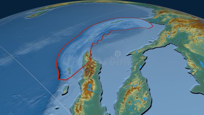 Burma Plate Outlined - Relief Stock Illustration - Illustration of ...