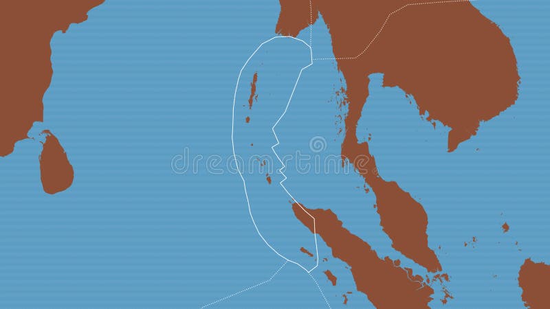 Burma Tectonic Plate. Bilevel Map Stock Illustration - Illustration of ...