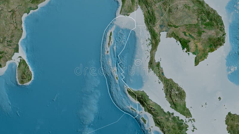 Burma Tectonic Plate. Bilevel Map Stock Illustration - Illustration of ...