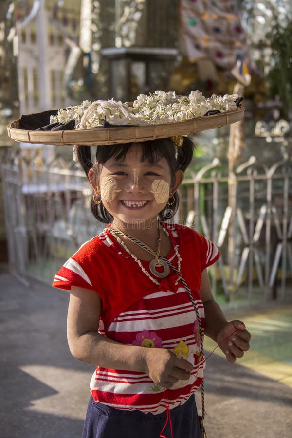Burmese Child - Mandalay - Myanmar (Burma) Editorial Image - Image of ...
