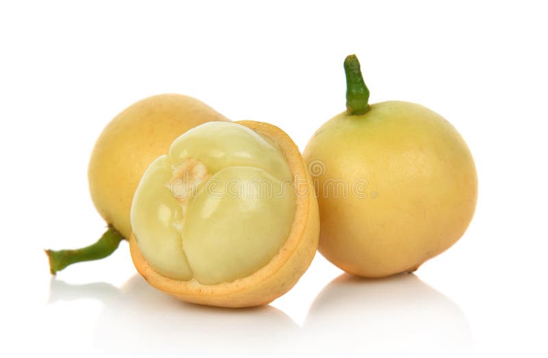 Burmese Grape,tropical Fruit Isolated On White Background Stock Image ...