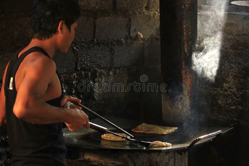 Burmese Men are Making Roti Editorial Stock Image - Image of kneading ...