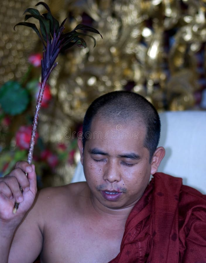 Burmese Monk, Penang, Malaysia Editorial Stock Image - Image of ...