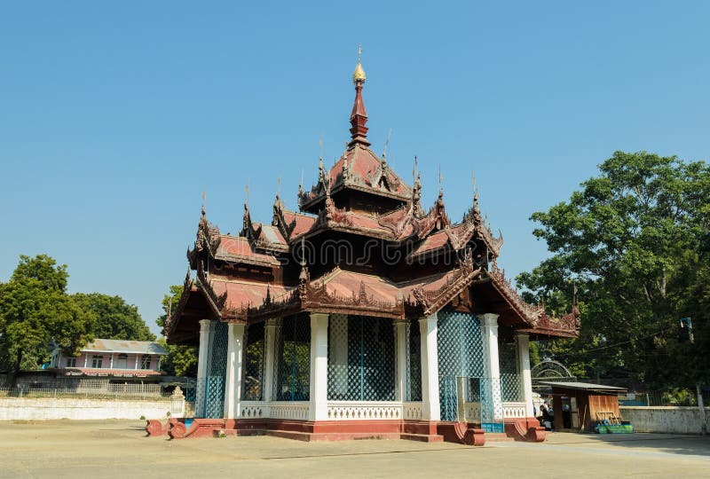 Burmese pavilion stock photo. Image of burma, green, zayat - 37219944