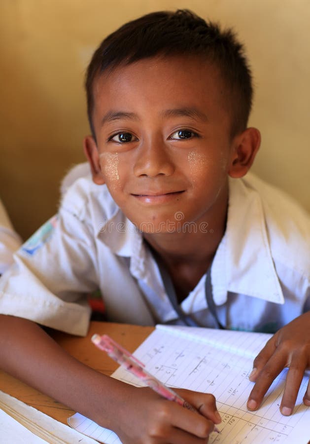 Burmese students at school editorial image. Image of ethnic - 34932875