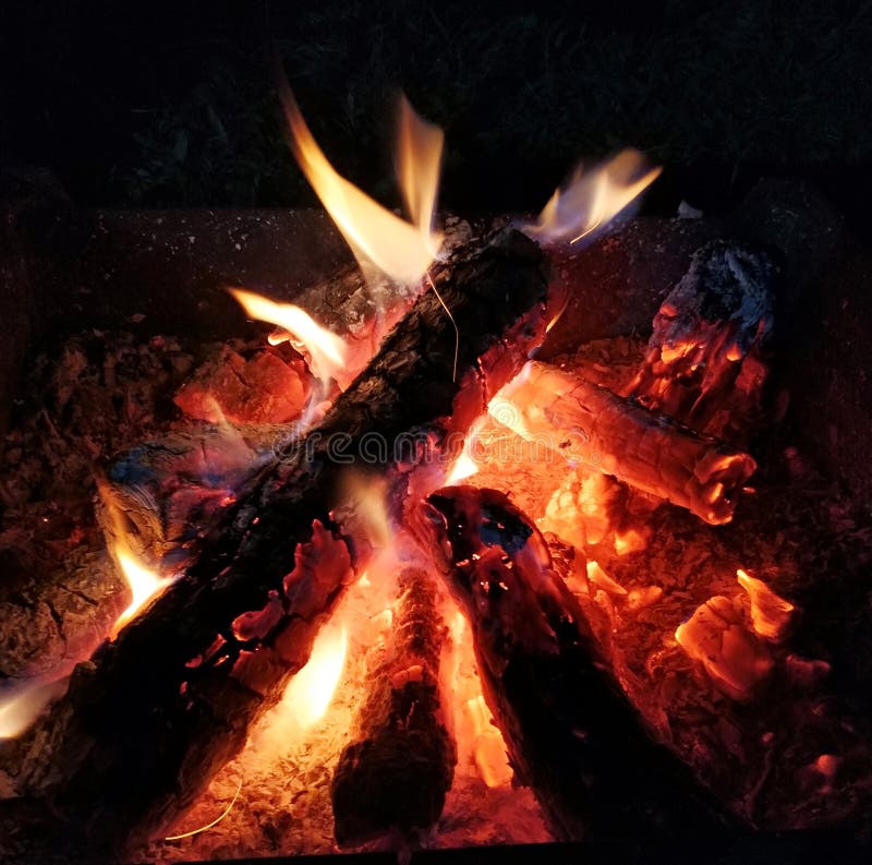 Burn Out Campfire on the Beach Stock Photo - Image of camping, island ...