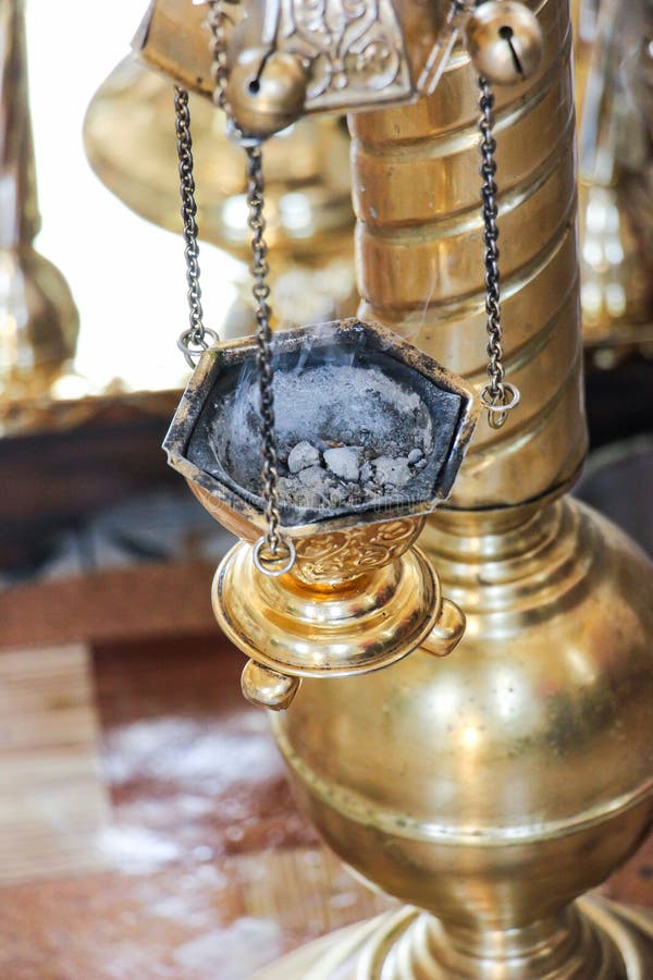 Burn censer stock image. Image of glowing, christianity - 55127833
