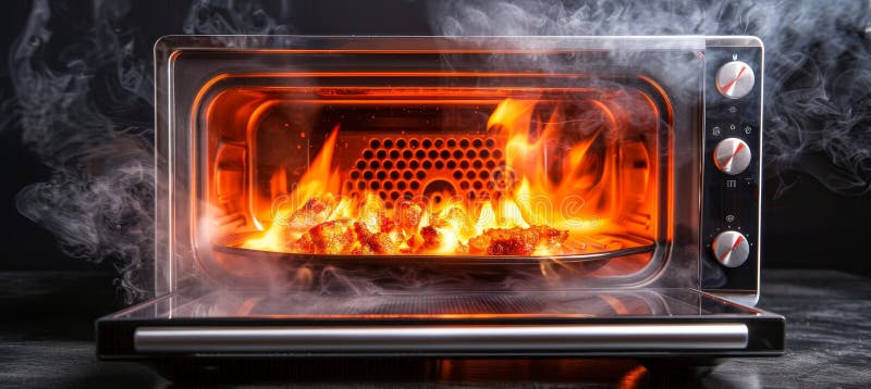 Burn Damage in Microwave Oven Due To Internal Breakdown or Short ...