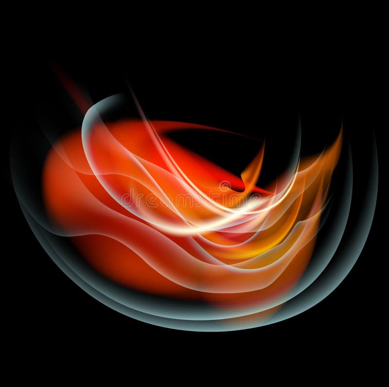 Burn Flame Fire Abstract Background Stock Illustration - Illustration ...