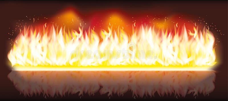 Burn flame fire banner stock vector. Illustration of magic - 44612279