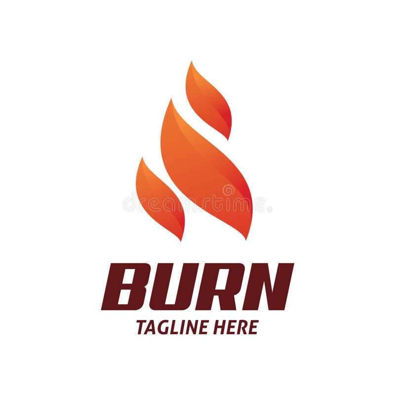 Burn flame logo stock vector. Illustration of creative - 97510359