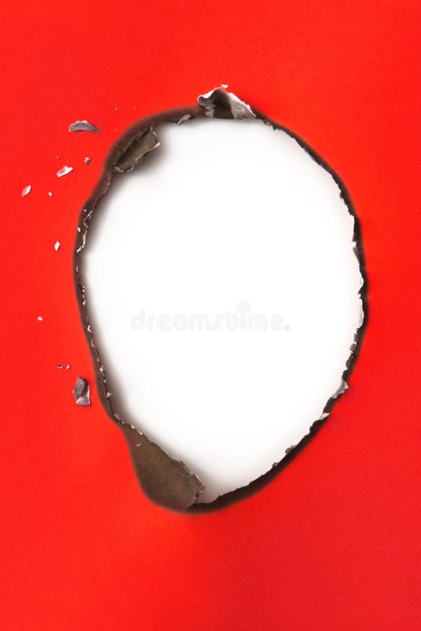 Burnt Paper stock photo. Image of paper, hole, white, scorched - 6188950