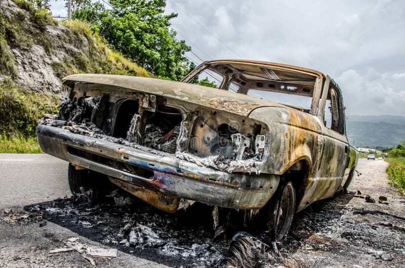 Burn out stock photo. Image of clouds, ashes, fire, hazard - 25383730
