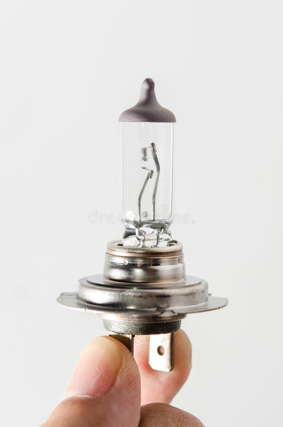 Burn Out Car Headlight Lamp H7 Stock Image - Image of halogen ...