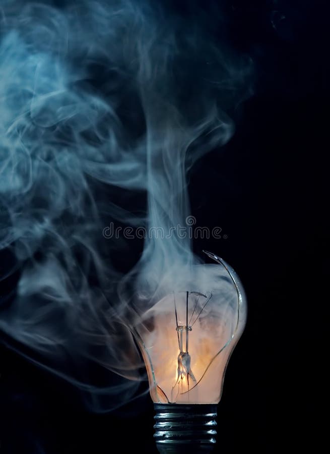 Bulb stock photo. Image of abstraction, smoke, defect - 2059442