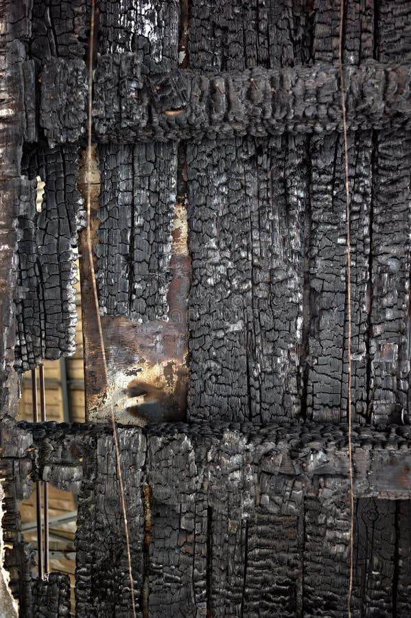 Man in burned building stock image. Image of debris, male - 16412609