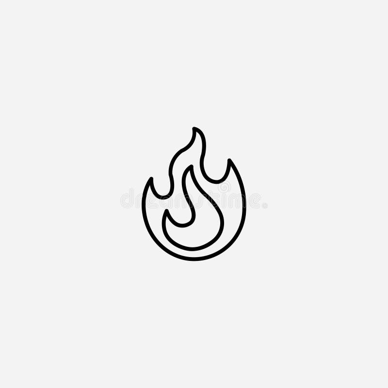 Burn Vector Icon Sign Symbol Stock Vector - Illustration of vector ...
