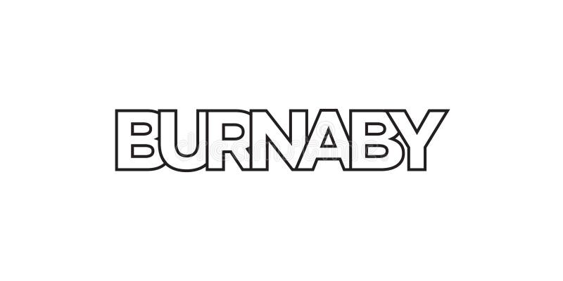 Burnaby in the Canada Emblem. the Design Features a Geometric Style ...