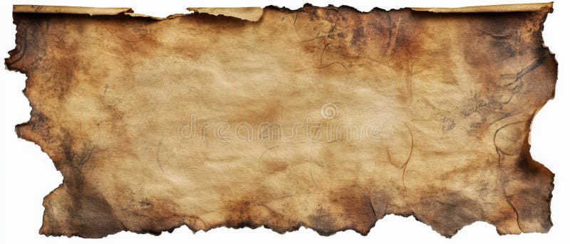 A Burned and Aged Parchment Paper Texture Stock Illustration ...