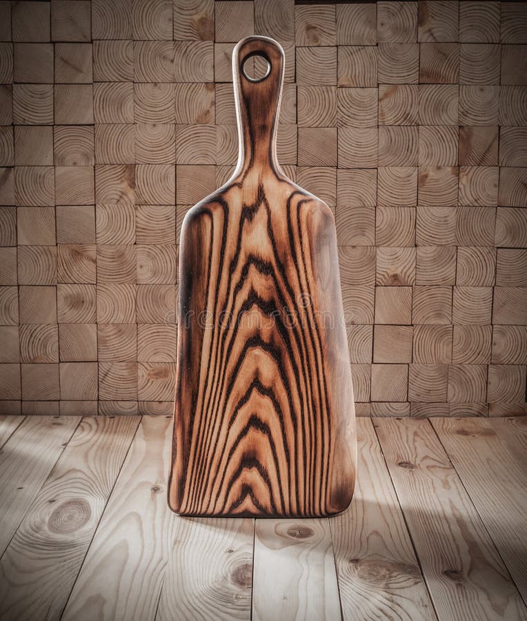 Burned Ash Tree Live Edged Vintage Wooden Chopping Board Stock Photo ...