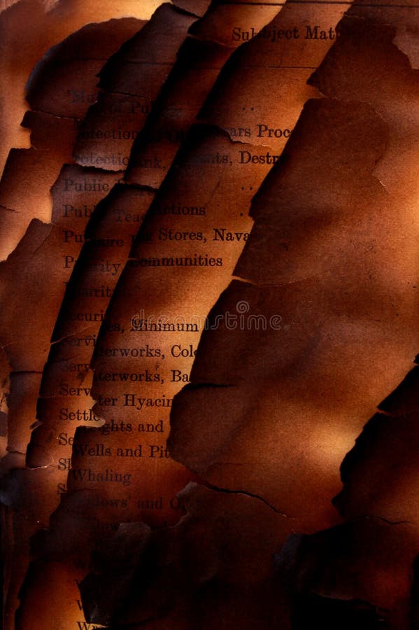 Burned book stock photo. Image of burning, burned, cinder - 7190224