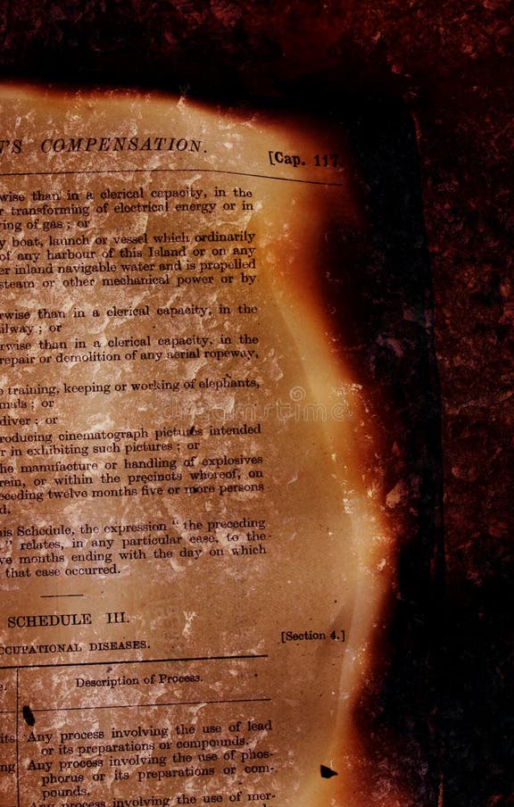 Burned book stock photo. Image of education, brown, documents - 7226654