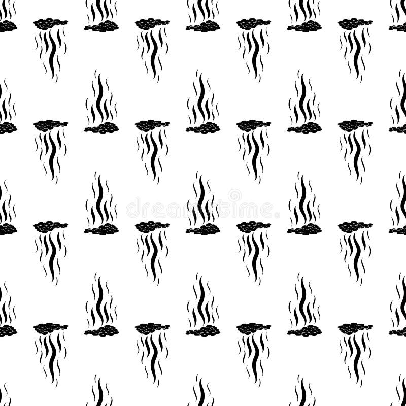 Burned Campfire Pattern Seamless Vector Stock Vector - Illustration of ...