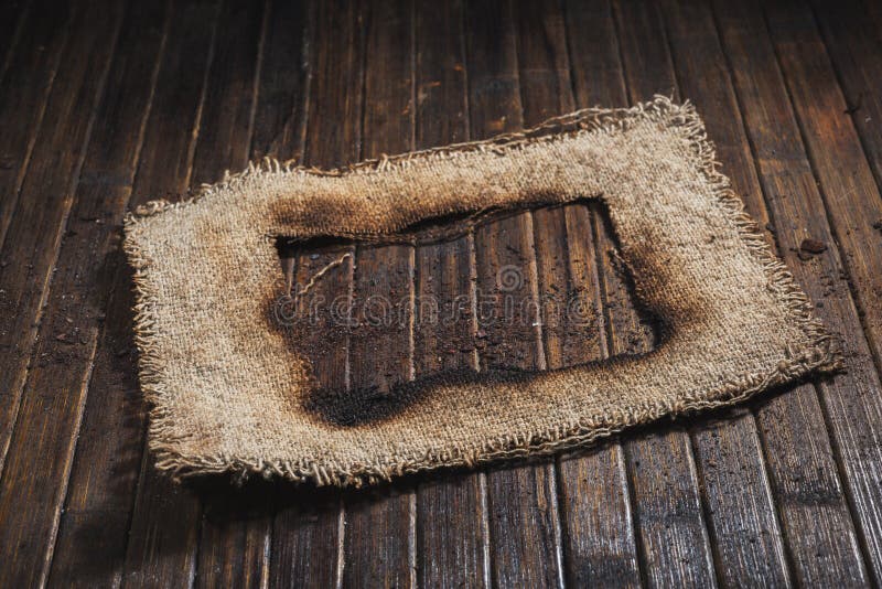Burned canvas stock image. Image of burnt, crumpled, brown - 88366859