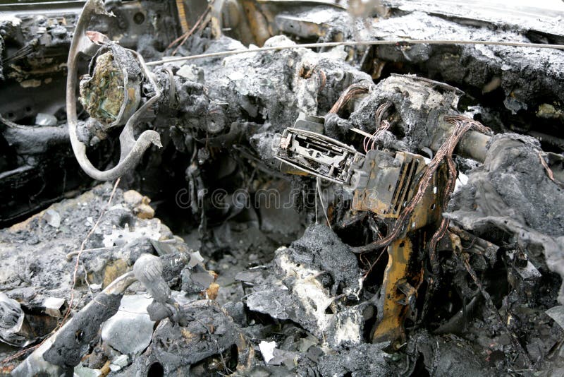 Burned car stock image. Image of driving, fire, accident - 4476013