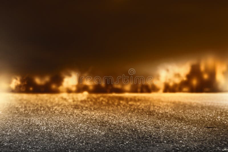 A Building is on Fire and Burning Down Stock Image - Image of ...