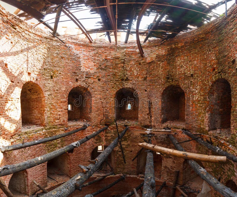 Burned and Destroyed the Tower of the Kremlin Stock Image - Image of ...