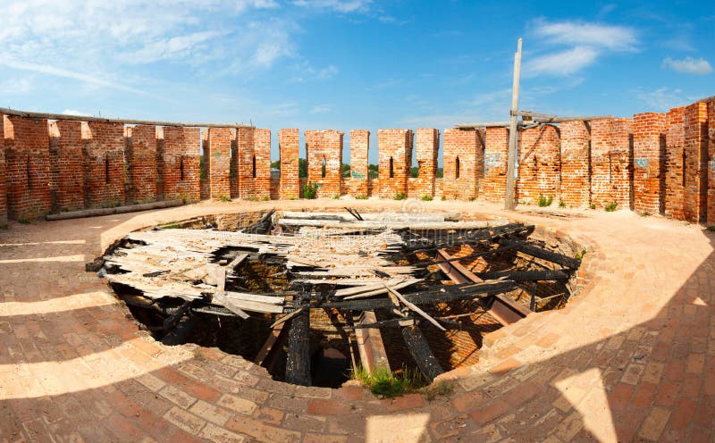 Burned and Destroyed the Tower Stock Photo - Image of historic, gothic ...