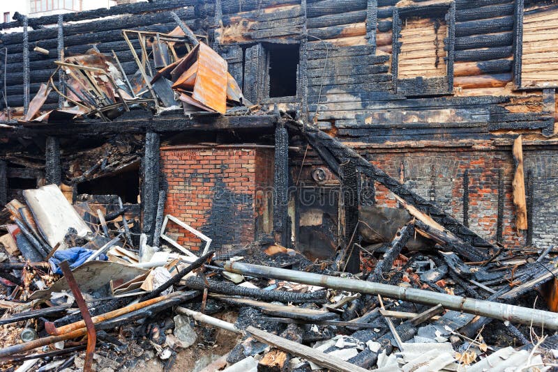 Burned House stock photo. Image of burned, stucco, arson - 936522