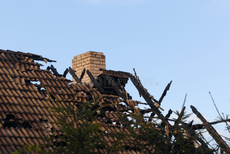 Burned Out House stock image. Image of dangerous, memories - 1600889