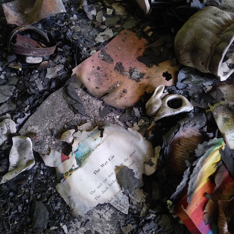 Burned Items and Ashes stock photo. Image of decay, leftbehind - 156597744