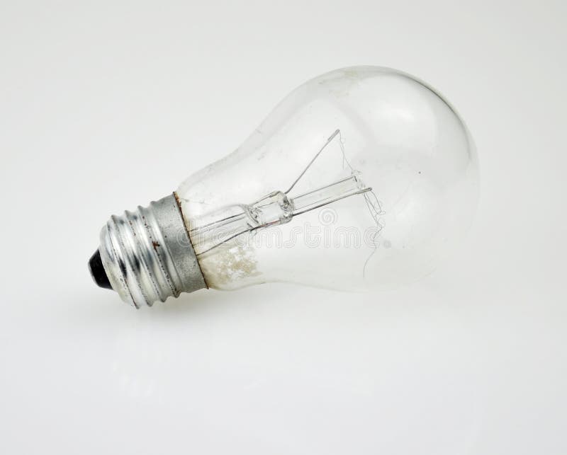 Dusty Burned Out Light Bulb Stock Photo - Image of explode, burnt: 20072718