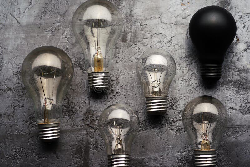 Burned Out Light Bulb stock photo. Image of isolated - 11481392