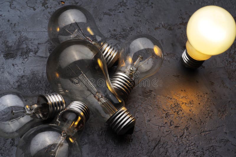 Burned Out Light Bulb stock photo. Image of isolated - 11481392