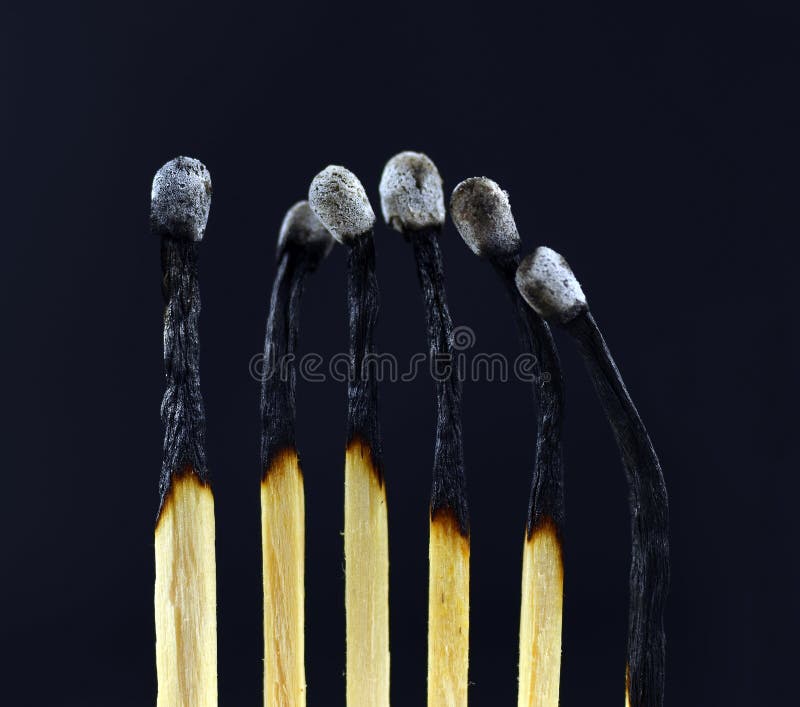 Burned matches stock image. Image of equipment, match - 107246643