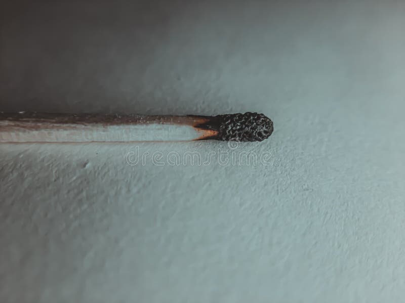 Burned Matchstick Giving Details and Texture of it. Stock Photo - Image ...