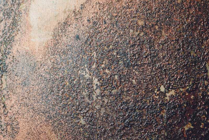 Burned Old Frying Pan Texture Rust Macro. Stock Photo - Image of ...