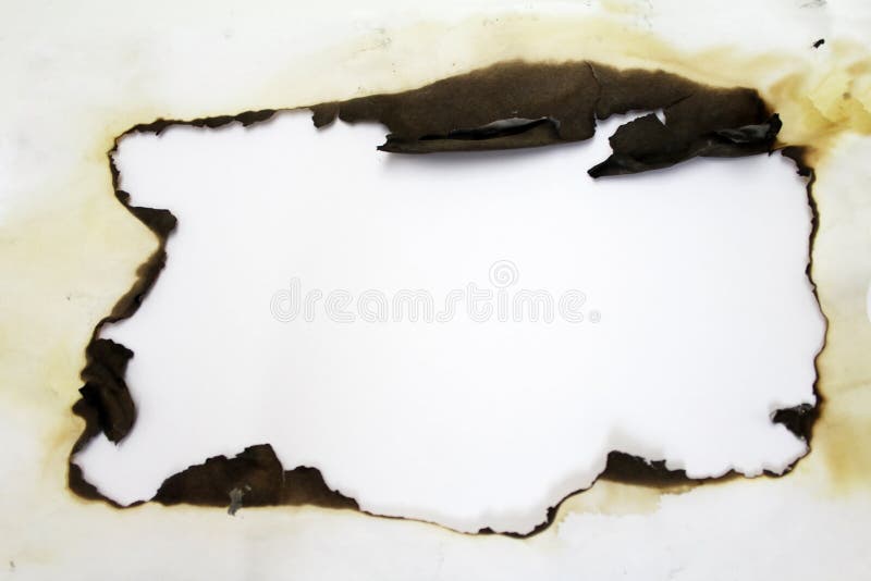 Burned old paper. stock photo. Image of abstraction, paper - 87581276