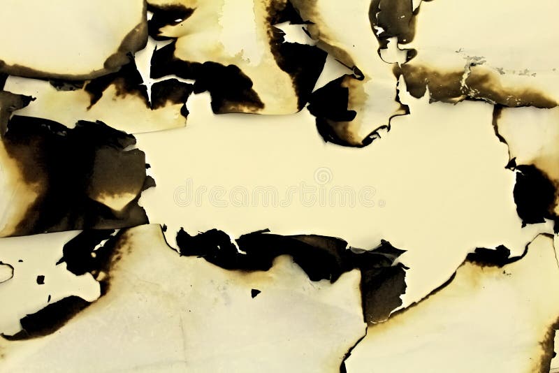 Burned old paper. stock photo. Image of retro, paper - 87581094