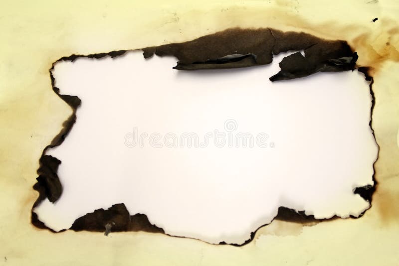 Burned old paper. stock photo. Image of abstraction, burn - 87582270