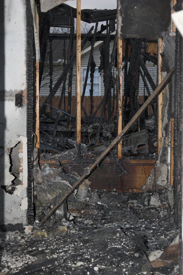 Burned Out House stock image. Image of dangerous, memories - 1600889