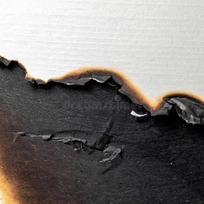 Burned Paper Texture with Black and Grey Ash Stock Illustration ...