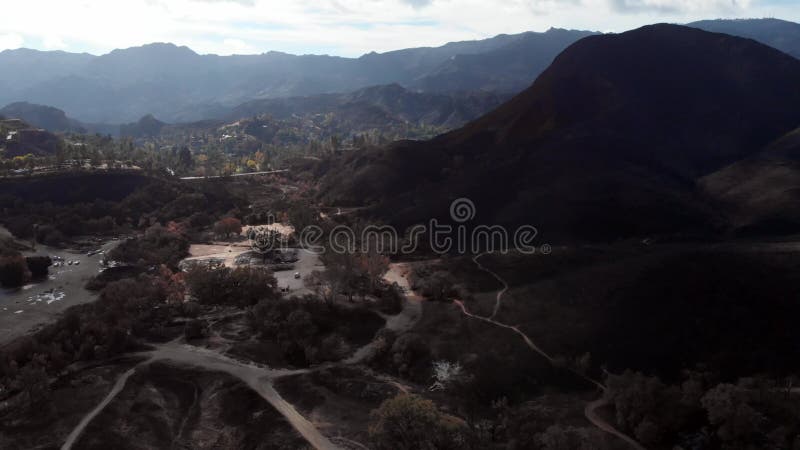 Paramount Ranch after Woosley Wildfire, California Stock Video - Video ...