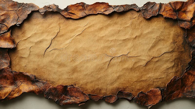 Burned Parchment Texture Background Design Stock Illustration ...