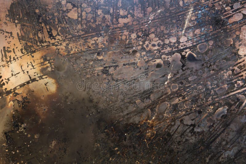 Burned Pattern on Metallic Sheet Stock Photo - Image of patterns ...